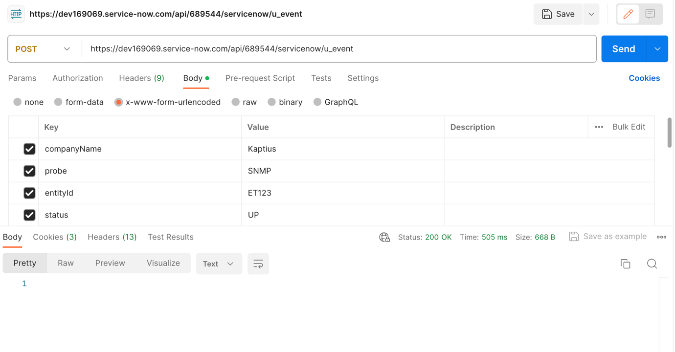 Rest outbound call using authCode and Content-Type application/x-www-form-urlencoded